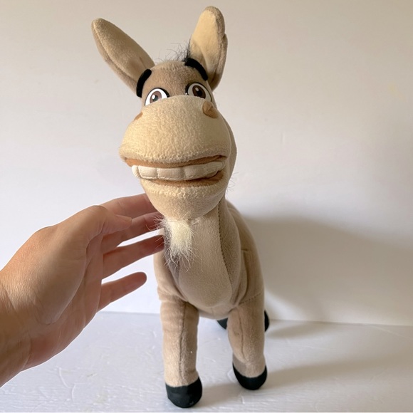 Toys | Donkey From Shrek Vintage Rare Posable 12 Plush Stuffed Toy Read ...